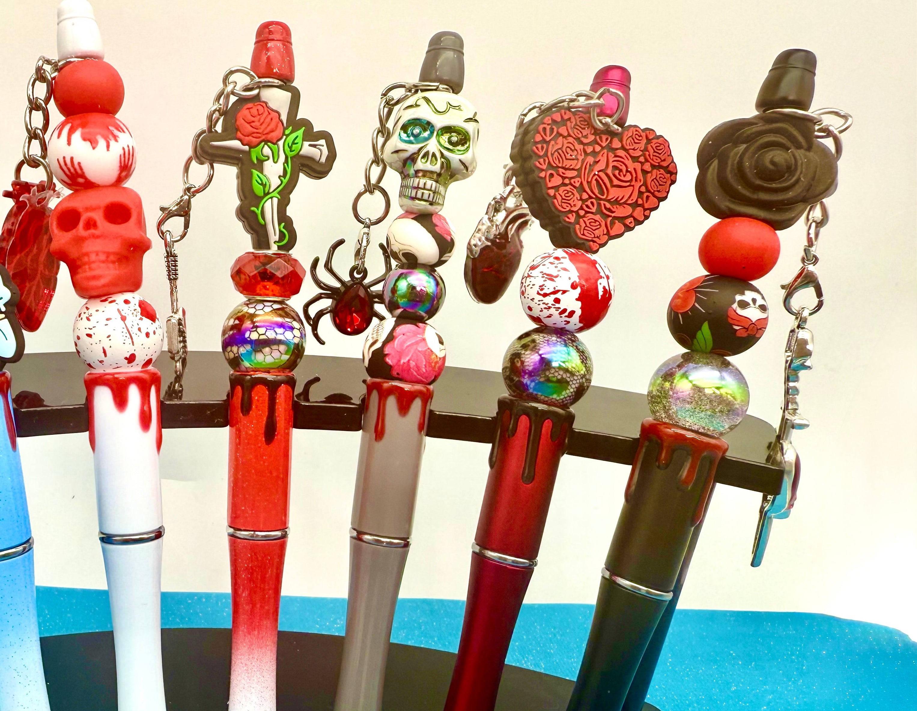 Spooky Beaded Pens with Dripping Blood – Born2BlossomDesigns